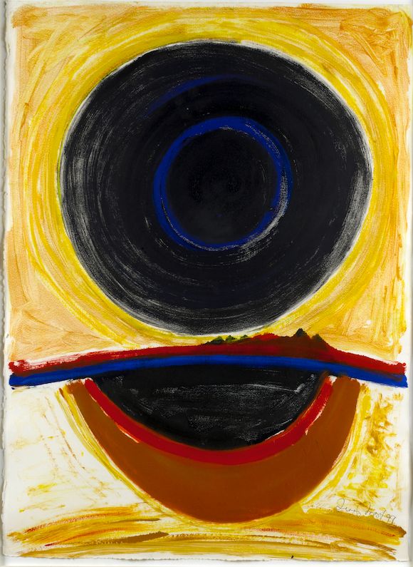 Bonhams : Sir Terry Frost R.A. (British, 1915-2003) Black Sun Monotype ...
