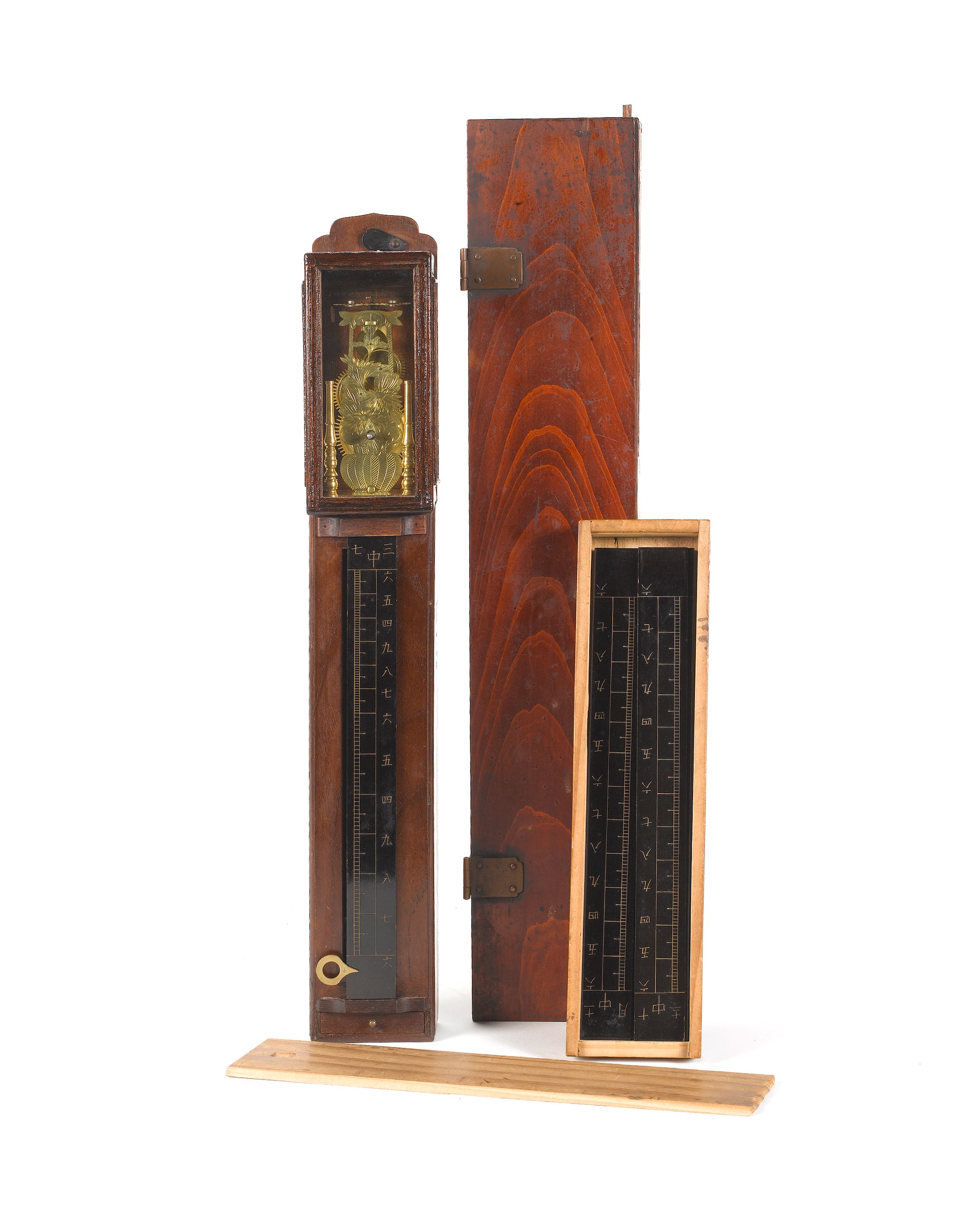 Bonhams : A mid 19th century Japanese pillar clock (shaku dokei) and ...