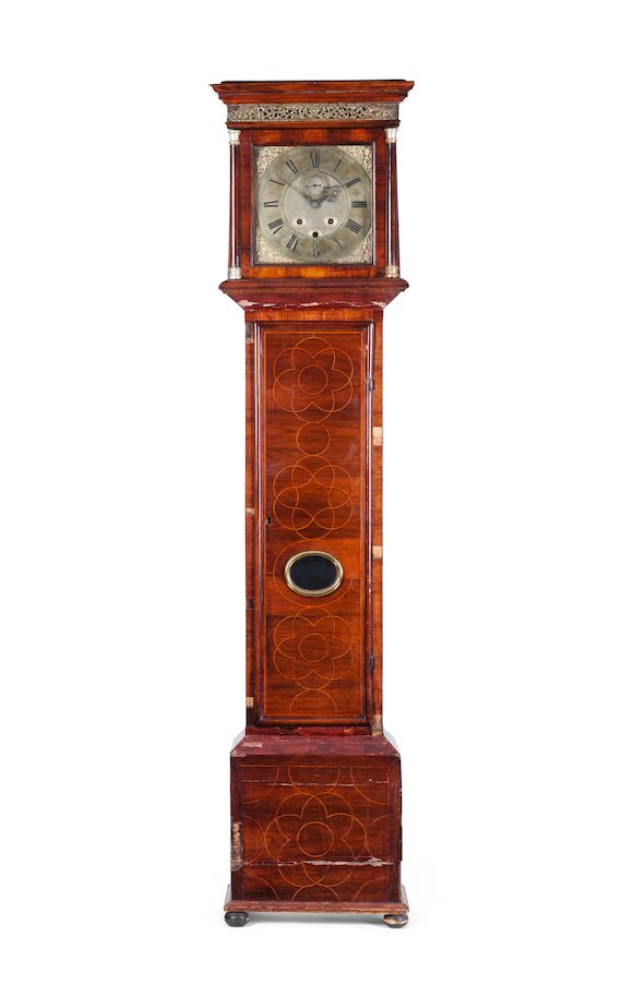Bonhams : A 18th century and later walnut longcase clock The dial ...