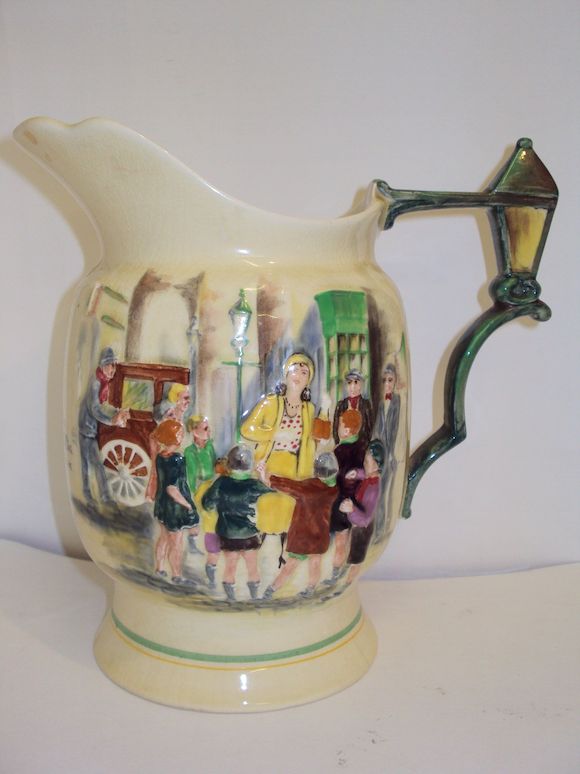 Bonhams : A Crown Devon Fieldings Gracie Fields "Sally" musical jug