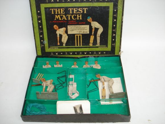 Bonhams : Chad Valley The Test Match, a mechanical table cricket game 2