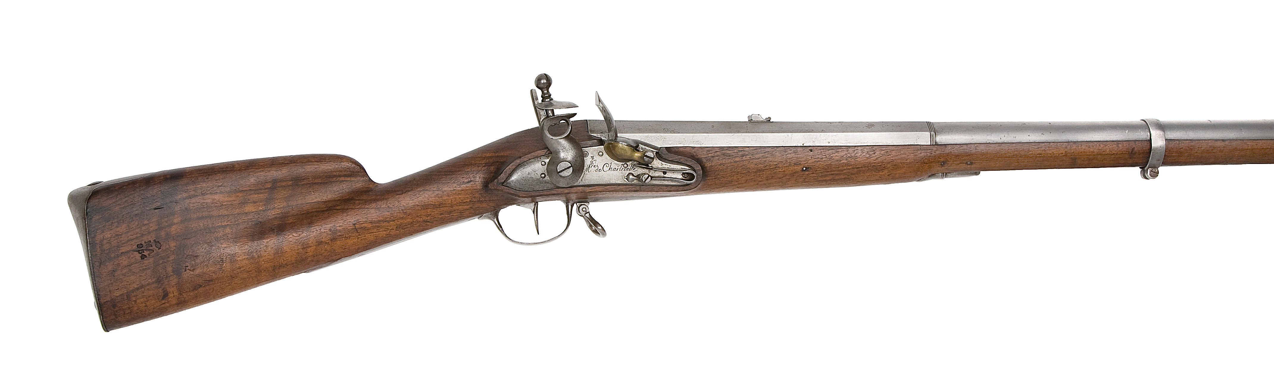 A Rare French Revolutionary Period 6-Bore Flintlock Military Musket Or ...