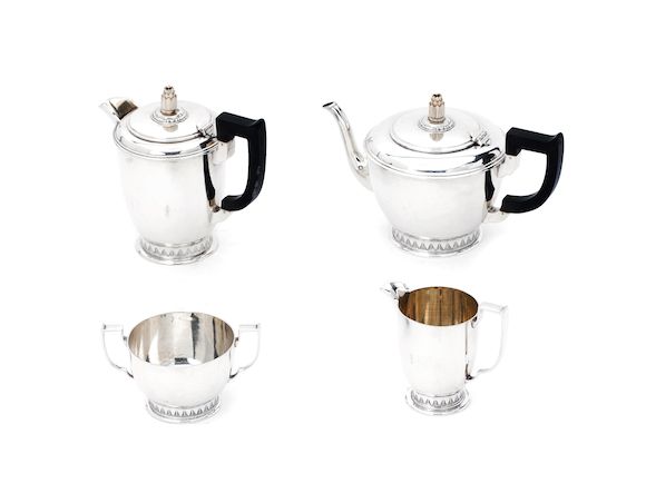 Bonhams : An Art Deco four-piece silver tea and coffee service, by ...