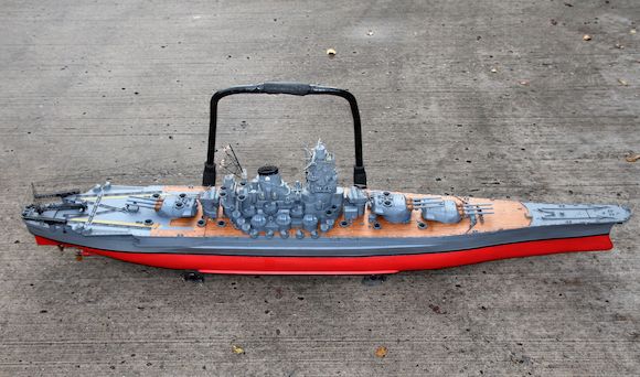 Bonhams : A scratch built radio controlled model of a Japanese Yamato ...