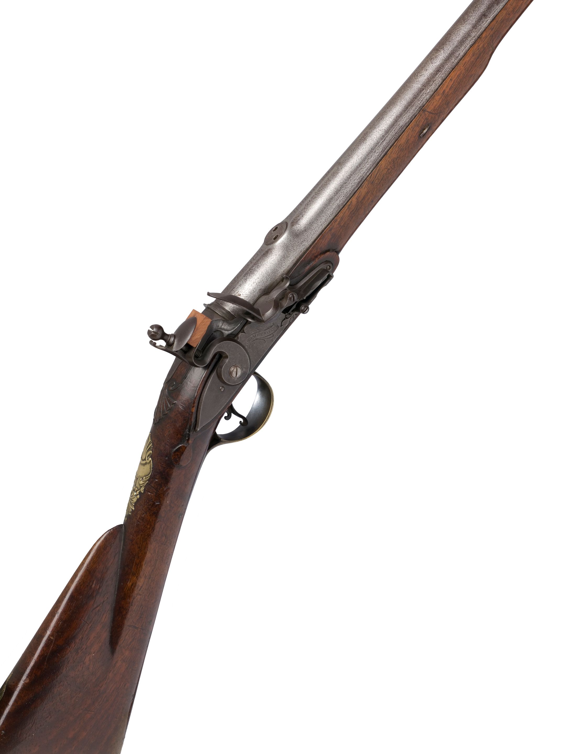 A Rare 15-Bore Breech-Loading Flintlock Sporting Rifle By Clementshaw ...