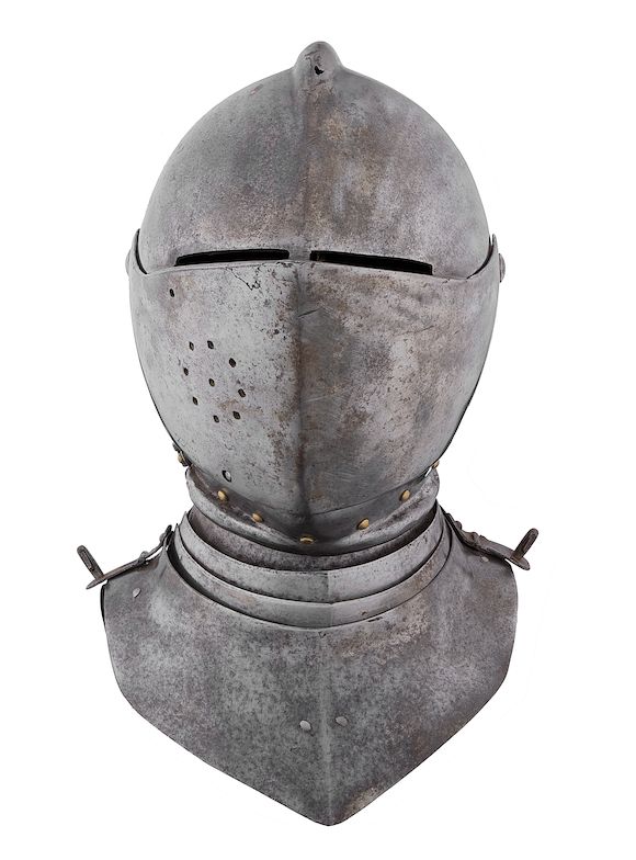 Bonhams : An Italian Or German Close-Helmet And Gorget For The Tilt