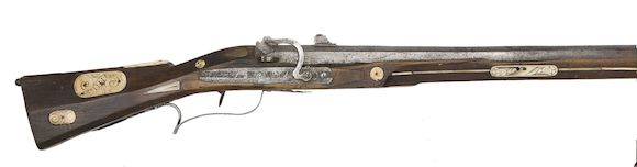 Bonhams : A German 14-Bore Matchlock Rifle