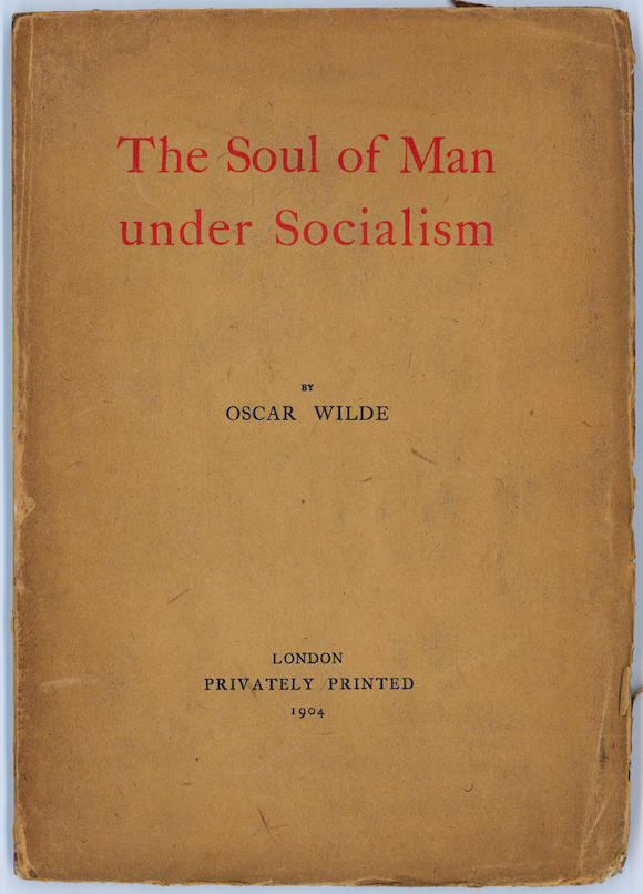 Bonhams : WILDE (OSCAR) The Soul of Man Under Socialism, NUMBER 231 OF ...