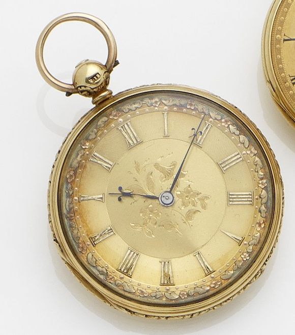 Bonhams : Richard Woolfall, Liverpool. An 18ct gold open face key wound ...