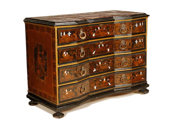 Bonhams : An Italian late 17th century ebonised, walnut, ivory and ...