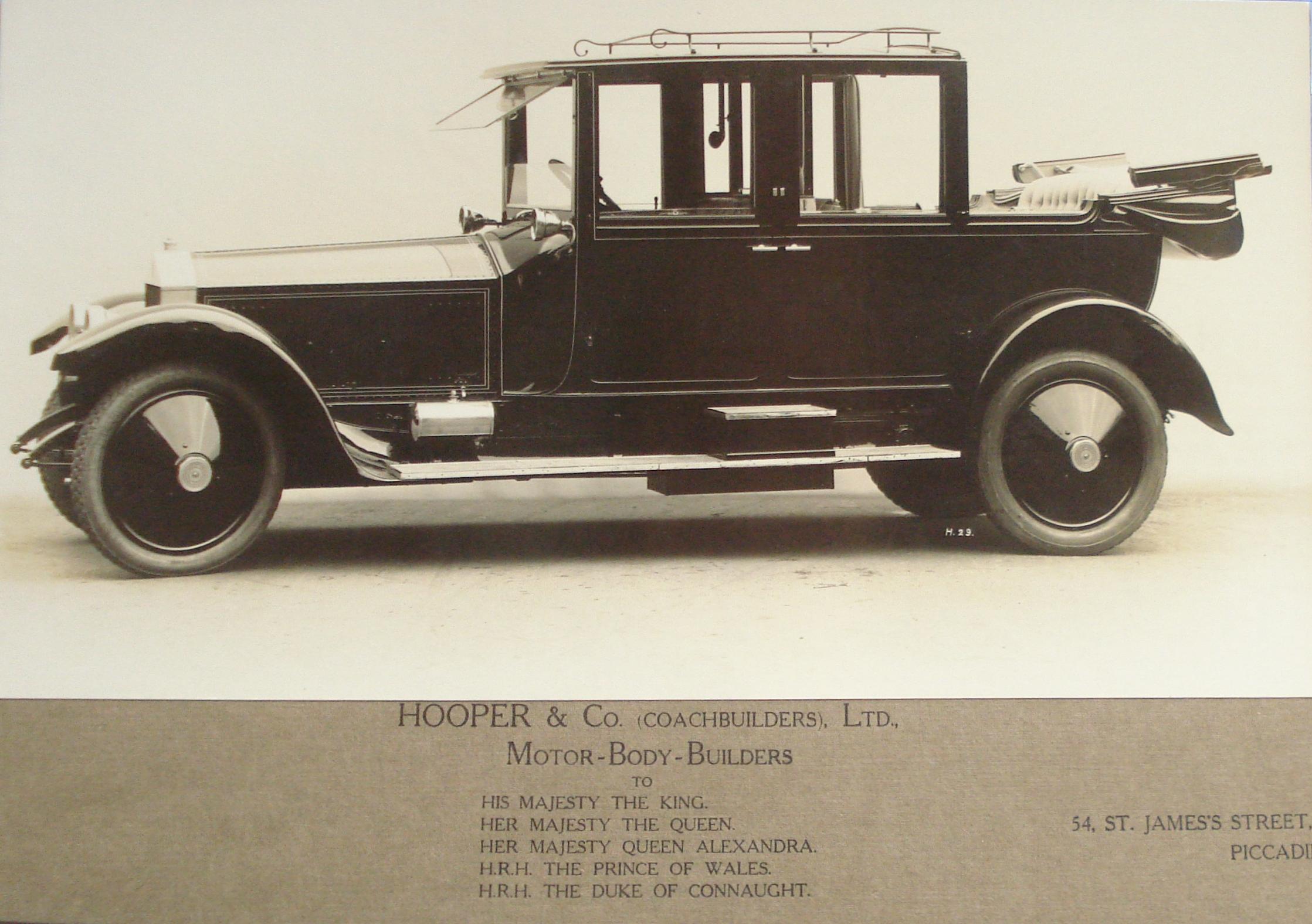 Bonhams Cars : A Hooper & Co. (coachbuilders) Ltd., photograph album,