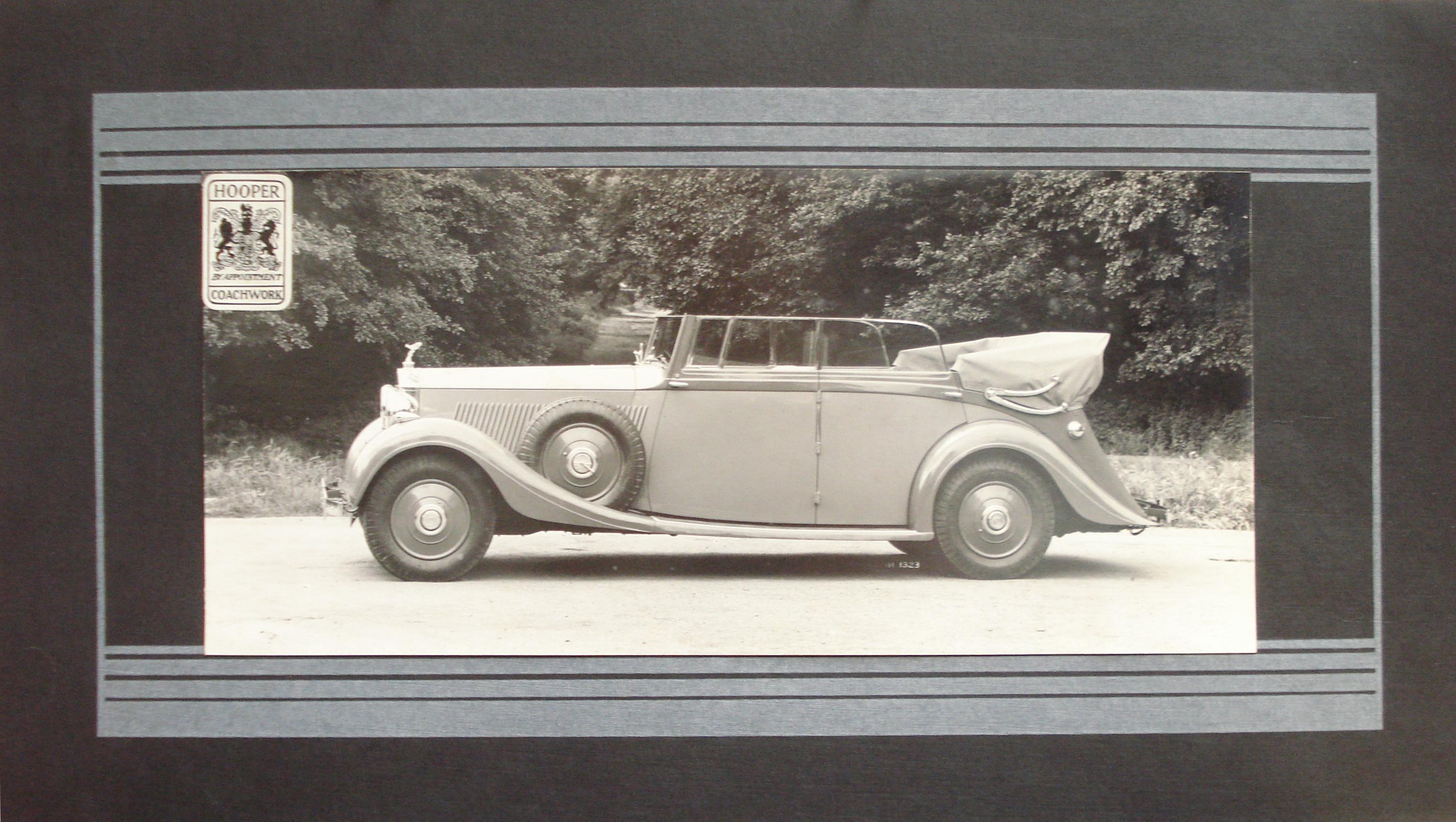 Bonhams Cars : Six Hooper & Co. Ltd. coachbuilders photographs,