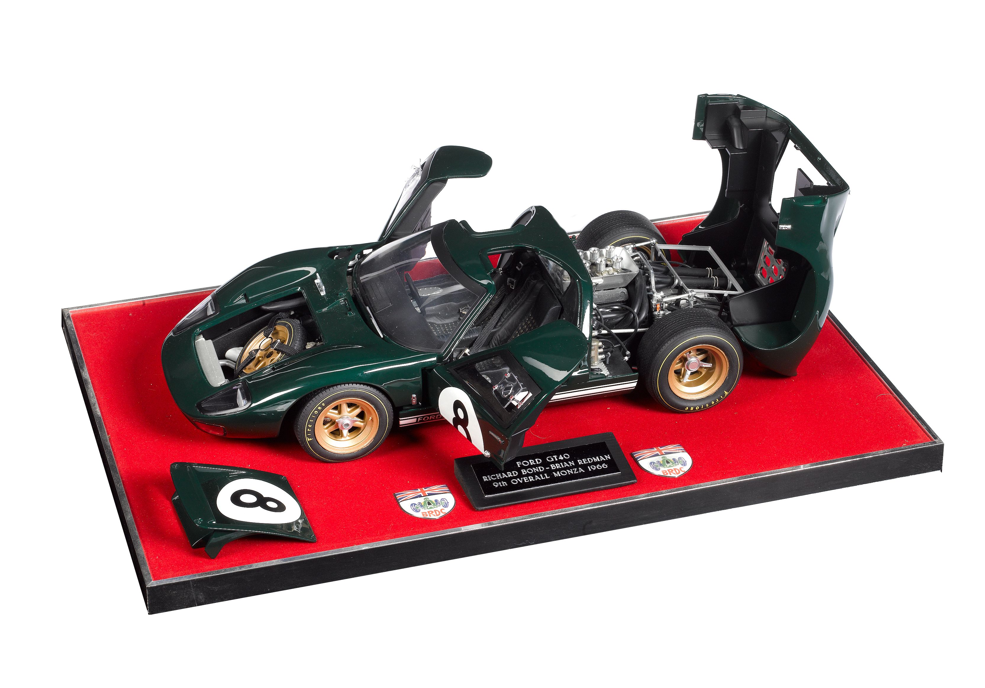Bonhams Cars : A 1:12 scale hand-built model of the 1966 Monza Ford GT40,