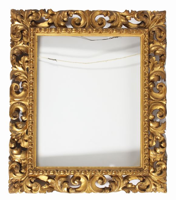 Bonhams : A Florentine Late 19th Century carved gilt frame With pierced ...