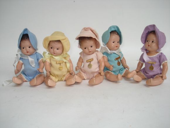 Bonhams : Madame Alexander Dionne quintuplets, 1930's 5