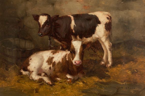 Bonhams : David Gauld RSA (British, 1865-1936) 48 x 73 cm. (18 7/8 x 28 ...