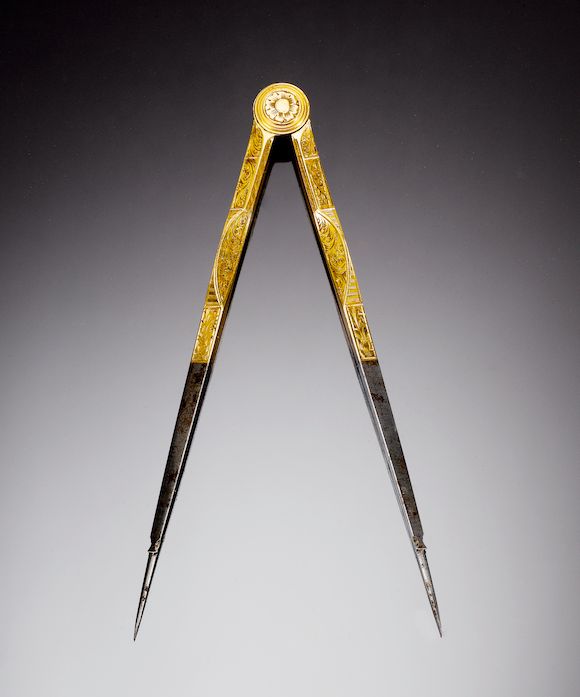 Bonhams : A very fine pair of gilt brass dividers, probably German ...