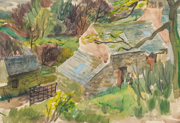 Bonhams : William Wilson, OBE RSA RSW (British, 1905-1972) 27 x 40 cm ...