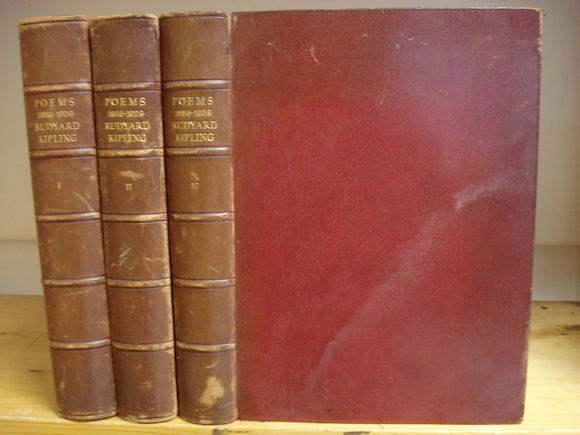 Bonhams : KIPLING (RUDYARD) Poems 1886-1929, 3 vol., number 453 of 525 ...