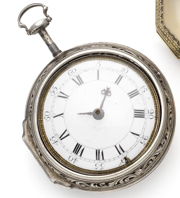 Bonhams : William Kipling. An early 18th century silver pair case ...