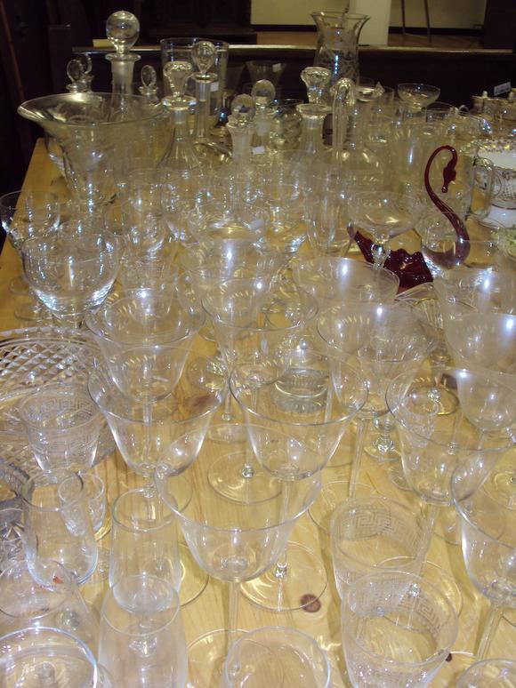 Bonhams A Large Collection Of Glasswares