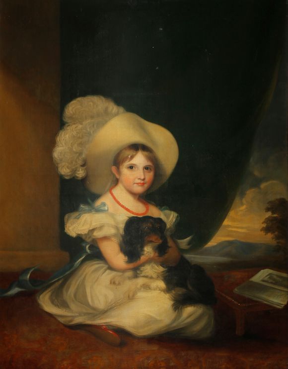 Bonhams : English School (19th Century) Portrait of a girl, said to be ...