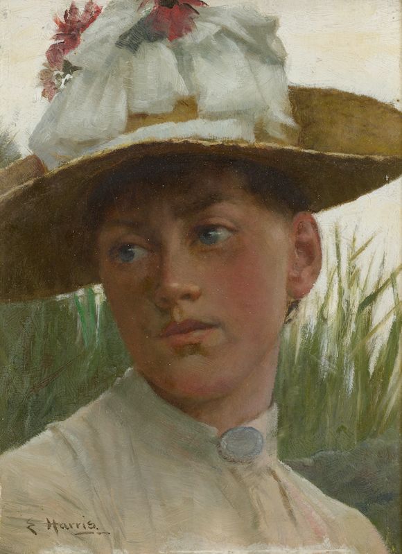 Bonhams : Edwin Harris, RBSA (British, 1855-1906) The fisherman's daughter