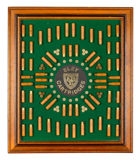 Bonhams : A limited edition 'Eley Cartridges' cartridge-display board