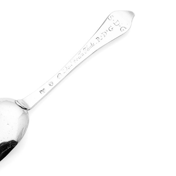 Bonhams : A mid 18th century Guernsey silver dog-nose spoon By ...