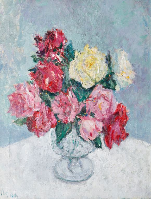 Bonhams : Adrian Ryan (British, 1920-1998) Still life of flowers
