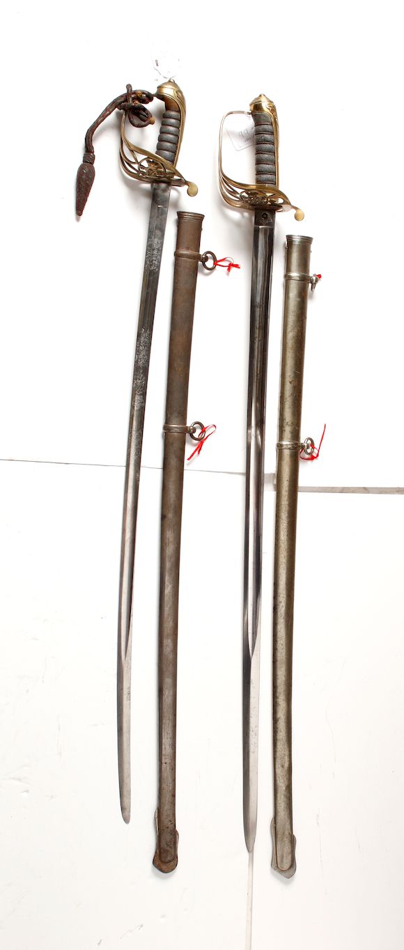 Bonhams : Two 1822 Pattern Infantry Officer's Swords