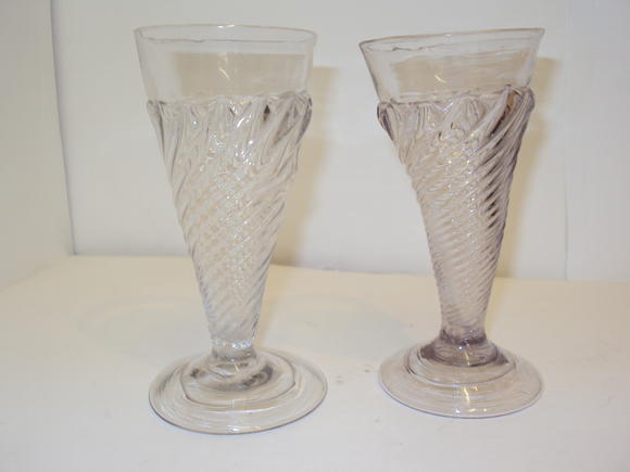 Bonhams A Pair Of Ale Glasses