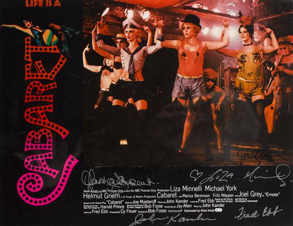 Bonhams : An autographed 'Cabaret' lobby card set, ABC Pictures, 1971,