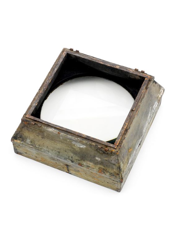 Bonhams : 309A large glass lens, 19th century,