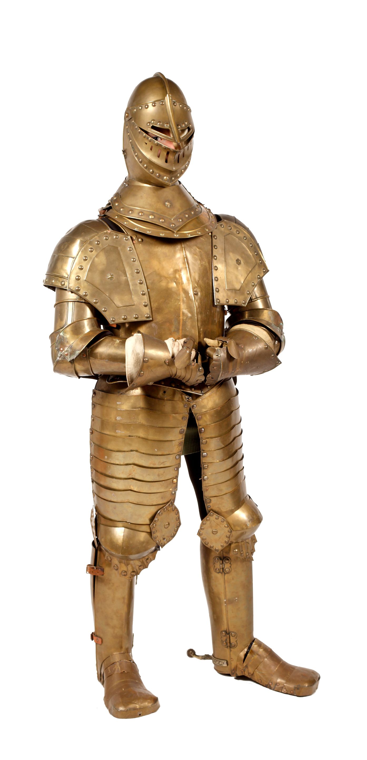 Bonhams : A Brass Reproduction Suit of Armour