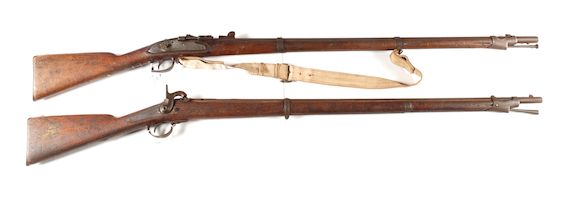 Bonhams : A Continental Percussion Service Musket and a Breech-loading ...
