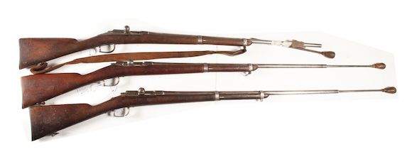 Bonhams : Three Continental Bolt-Action Service Training Rifles