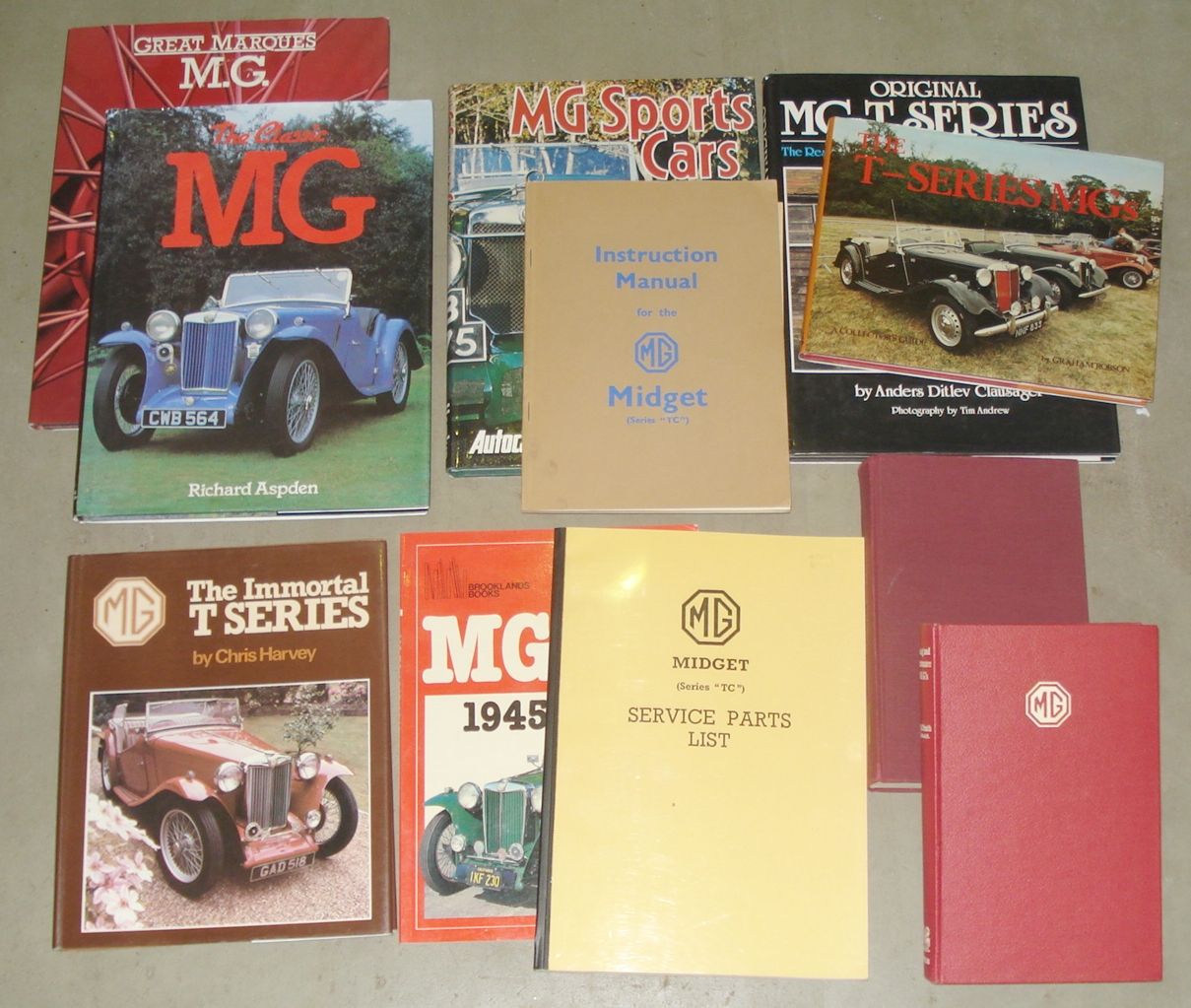 Bonhams Cars : A quantity of MG books,