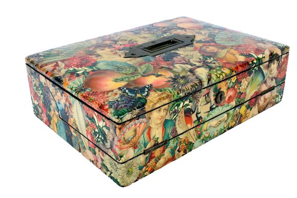Bonhams : A Victorian decoupage writing slope