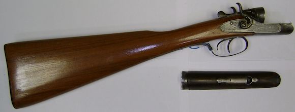 Bonhams : The parts of a 12-bore sidelock hammer gun by W.R. Pape