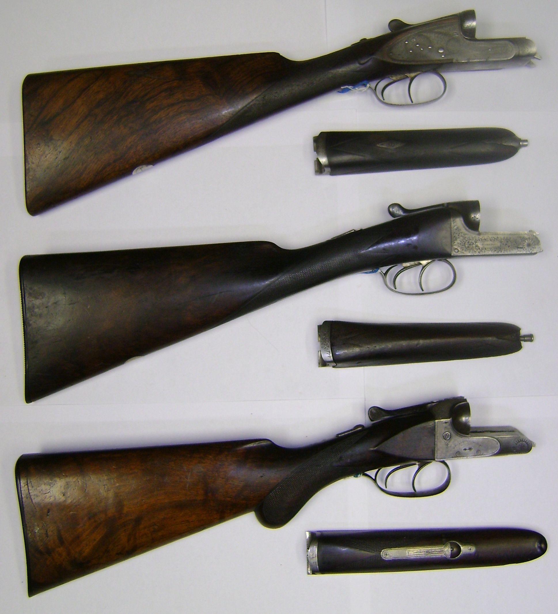 Bonhams : The parts of a 12-bore sidelock ejector gun by John Wilkes & Son