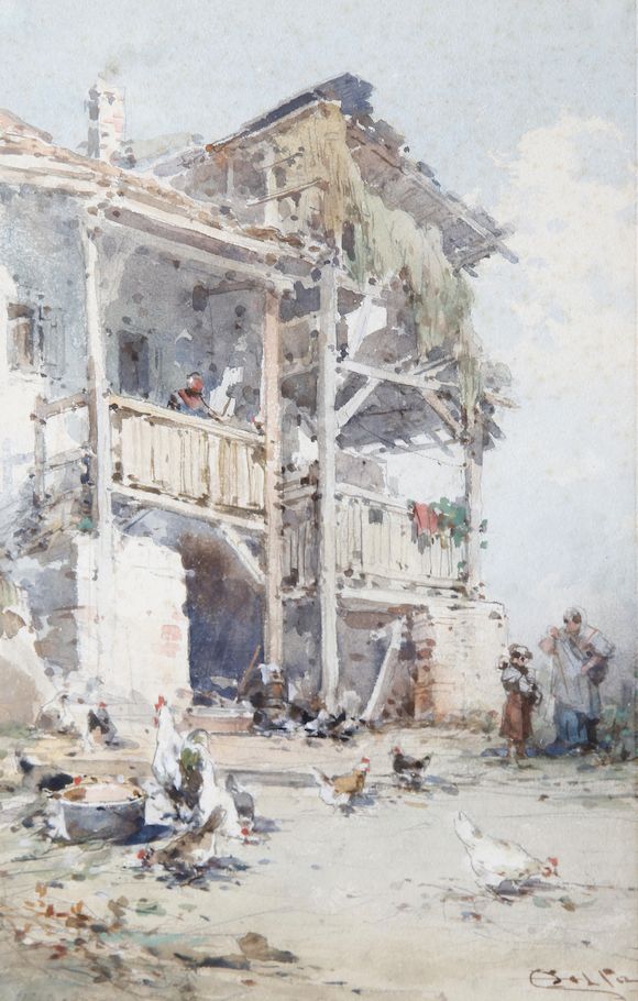 Bonhams : Emmanuel Costa (French, 1833-1921) Maison à séchoir