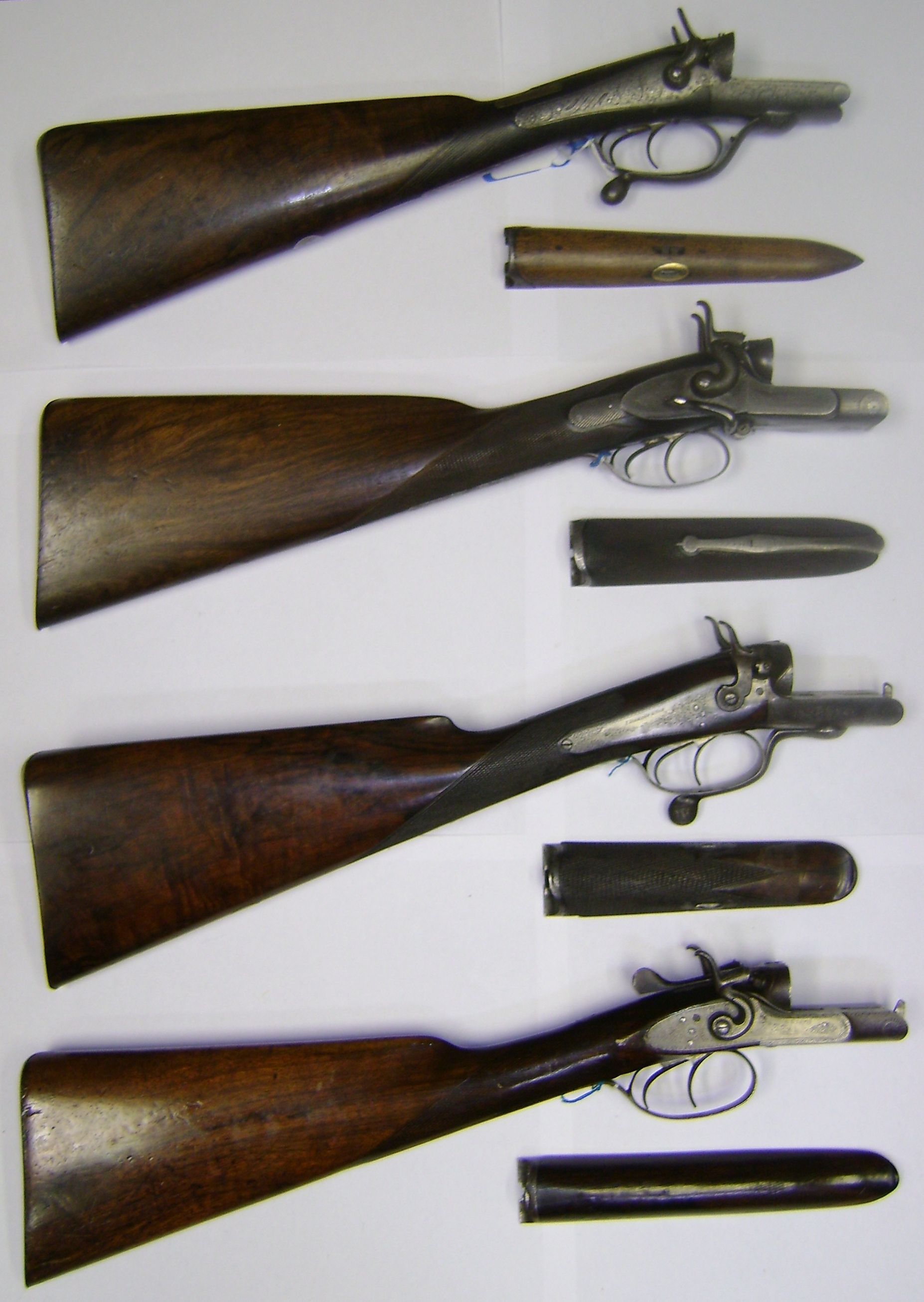 Bonhams : The parts of a 12-bore hammer gun by C. Lancaster