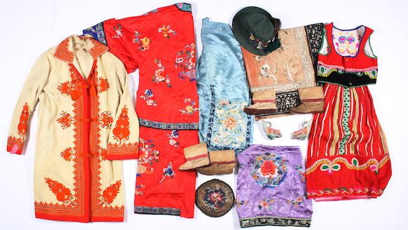 Bonhams : A group of mixed textiles and garments
