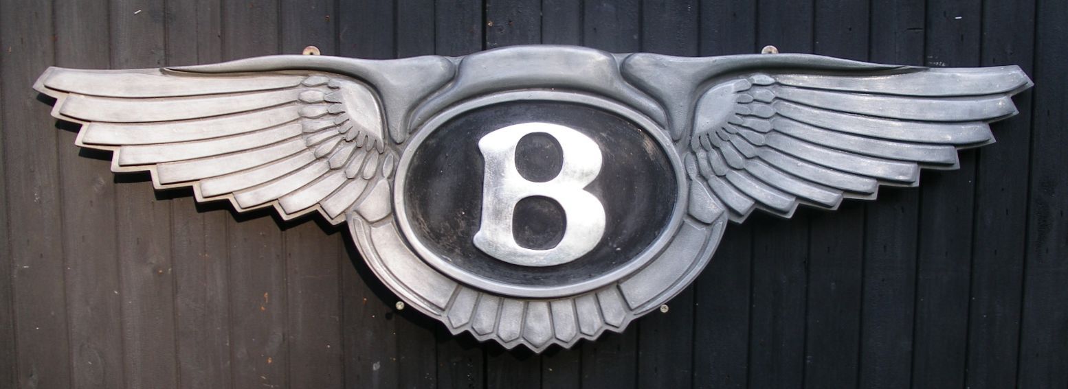 Bonhams Cars : A cold-cast aluminium Bentley badge,