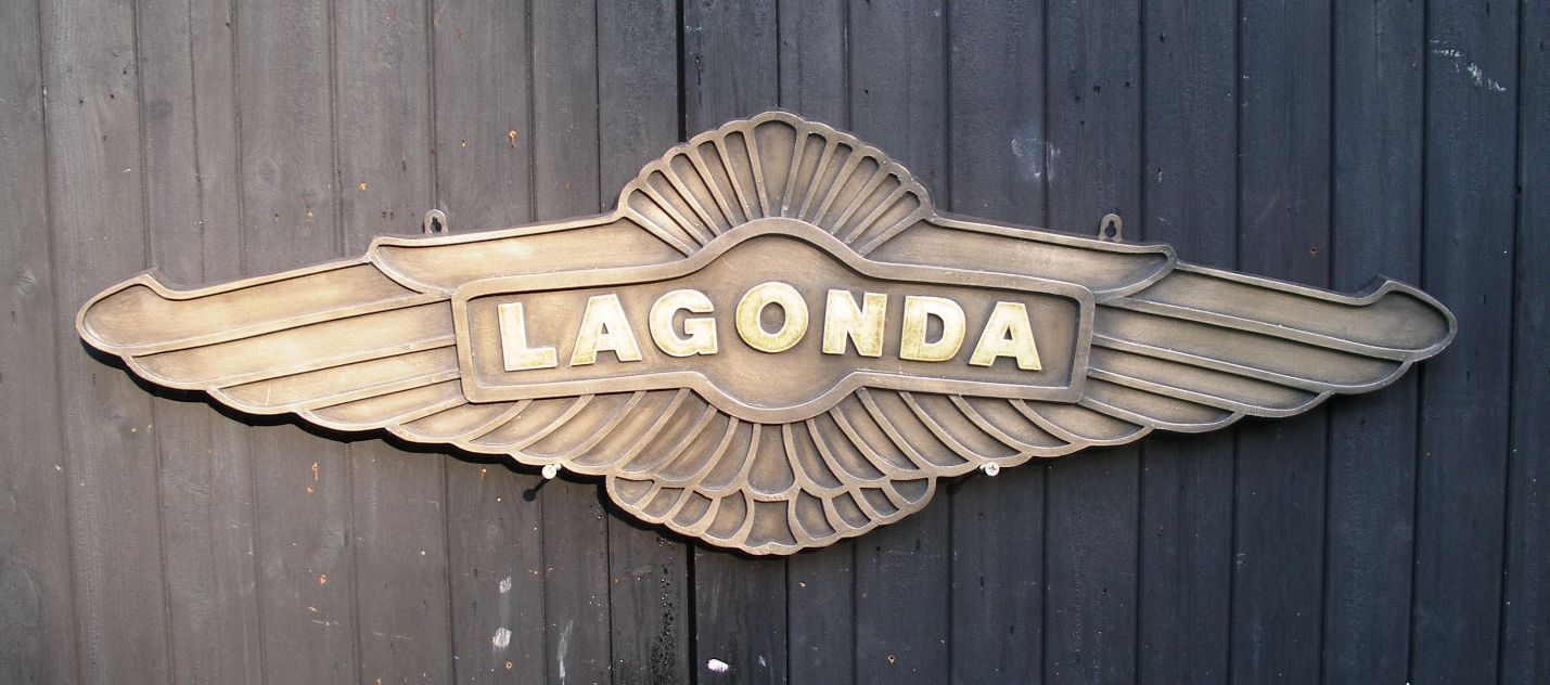Bonhams Cars : A cold-cast bronze Lagonda badge,