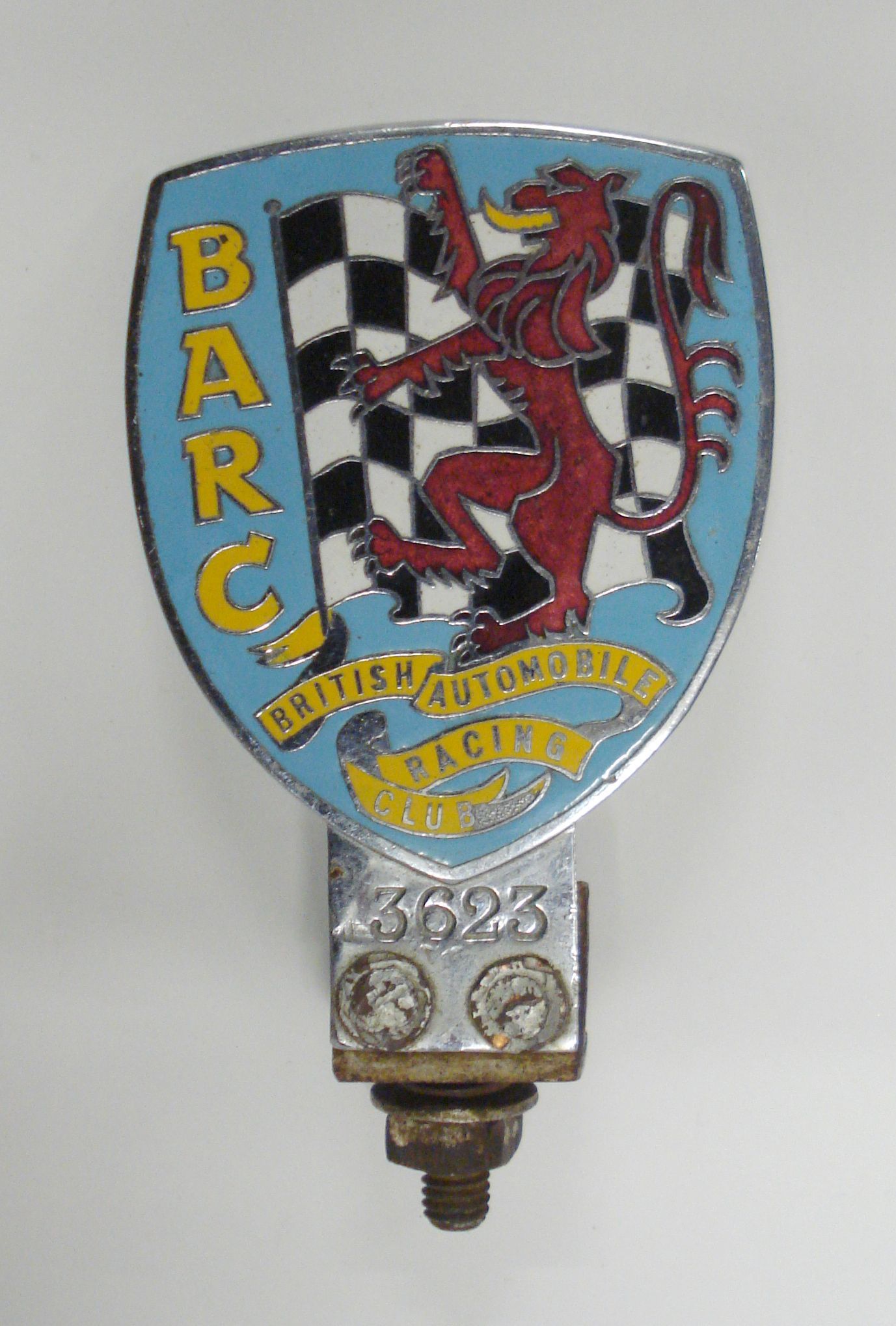 Bonhams Cars : A BARC enamel car badge,