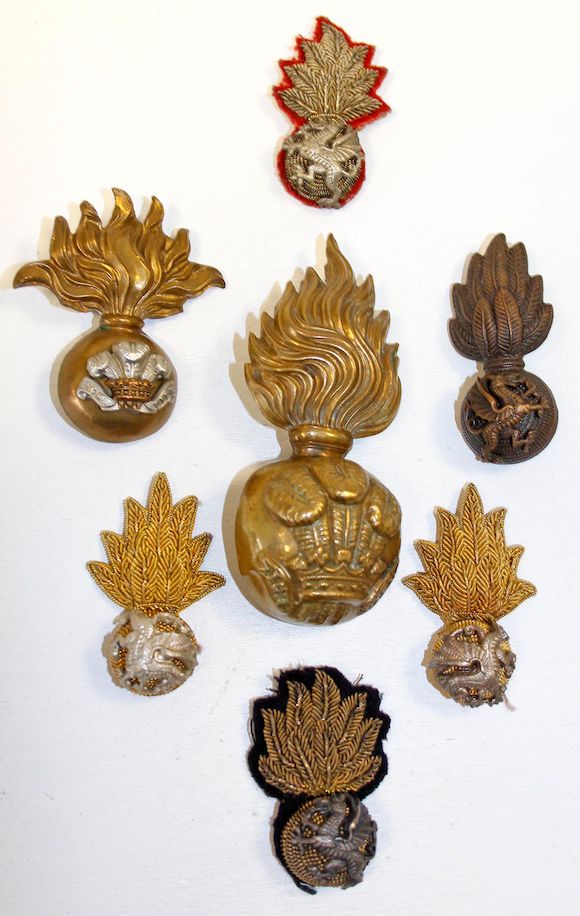 Bonhams : Royal Scots Fusiliers & Royal Welsh Fusiliers Insignia