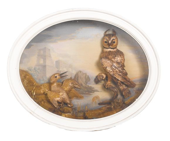 Bonhams : A 19th century straw work picture