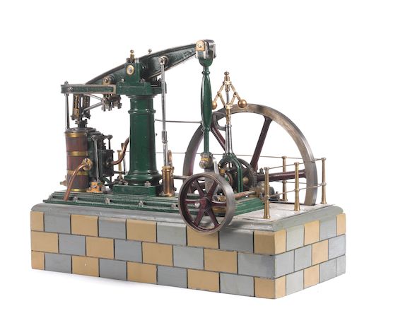 Bonhams : A Stuart live steam model of a single cylinder centre pillar ...